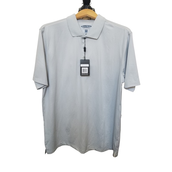 Pebble Beach | Shirts | Pebble Beach Embossed Jersey Polo | Poshmark